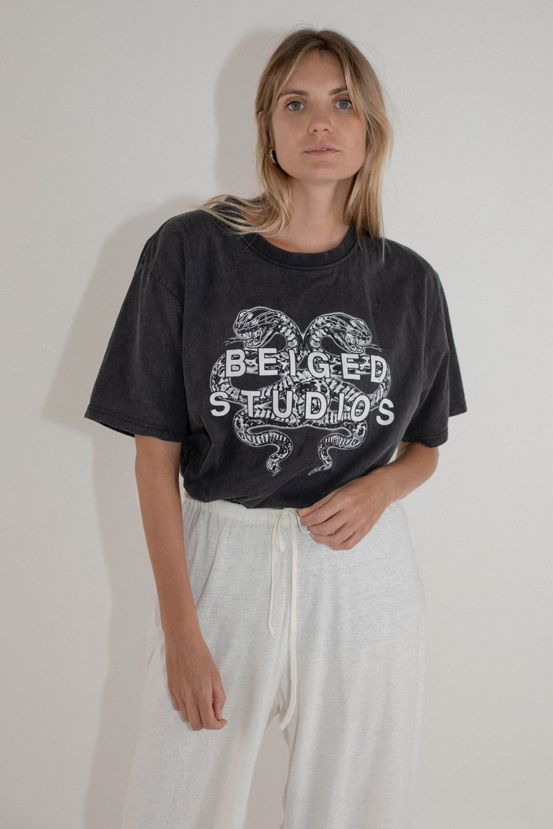 Vintage Snake Tee – beiged